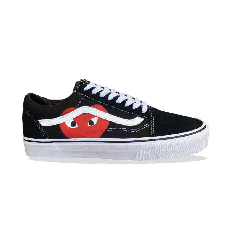 Vans CDG heart rouge