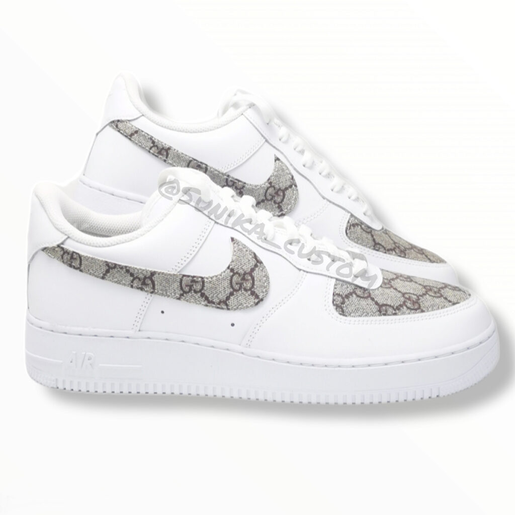 custom Air Force 1 gucci logoCustom Air Force 1 Gucci Logo